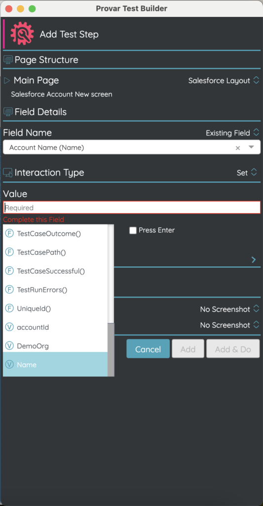 Avoid Using Static Values Provar Documentation